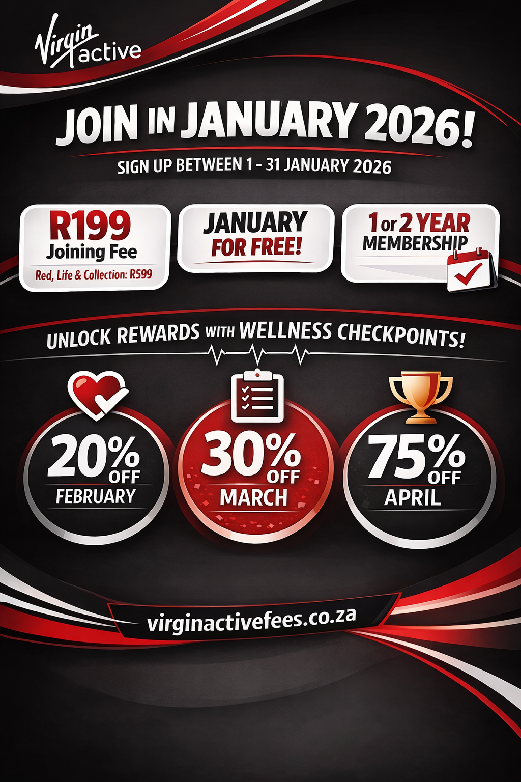 Virgin Active's 2026 January Deals ( Discounted Rates )